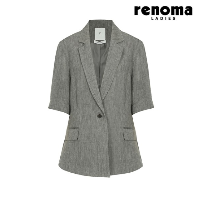 [레노마레이디]린넨 섀도우 5부 자켓카키 CA21JK120-KH_P335464671