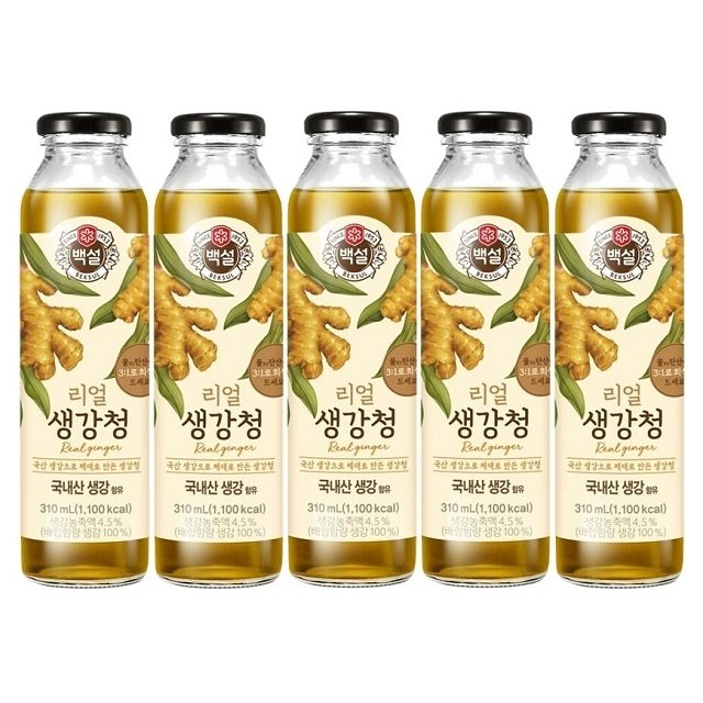 [CJ] 백설 리얼생강청 310ML x 5병