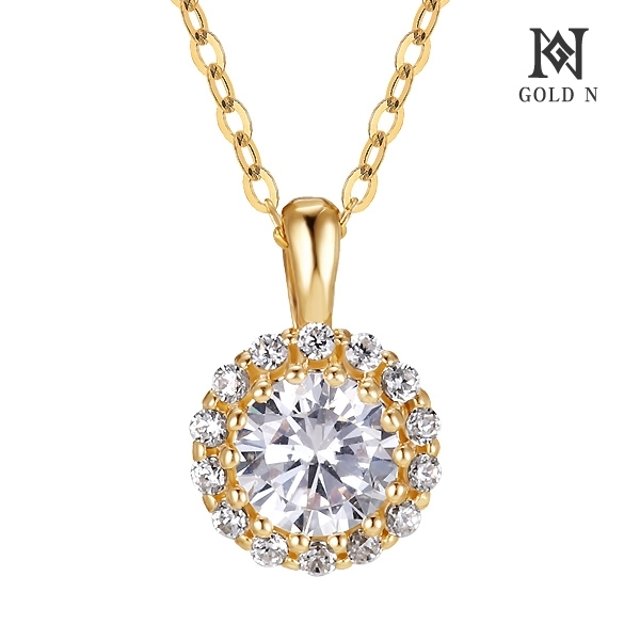 [골드앤] 18K 지젤 VGI 5부 랩그로운 다이아 목걸이