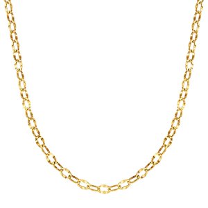 [골드퀸즈] 14K 할로우 볼륨 체인 목걸이