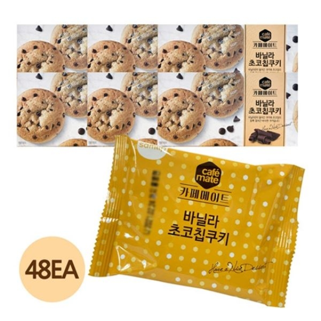 삼립식품 카페메이트 바닐라 초코칩쿠키 6개입 1박스 48개입p092135707