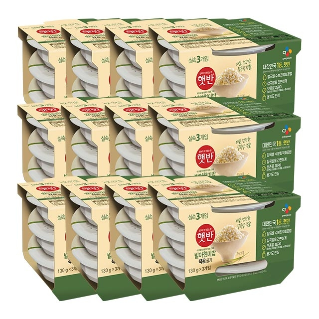 [CJ] 햇반 발아현미밥 작은공기 130G x 36개