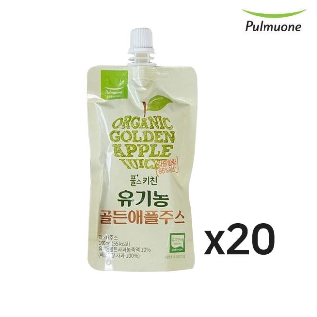 [풀무원]풀스키친 유기농 골든애플주스 100mlx20개