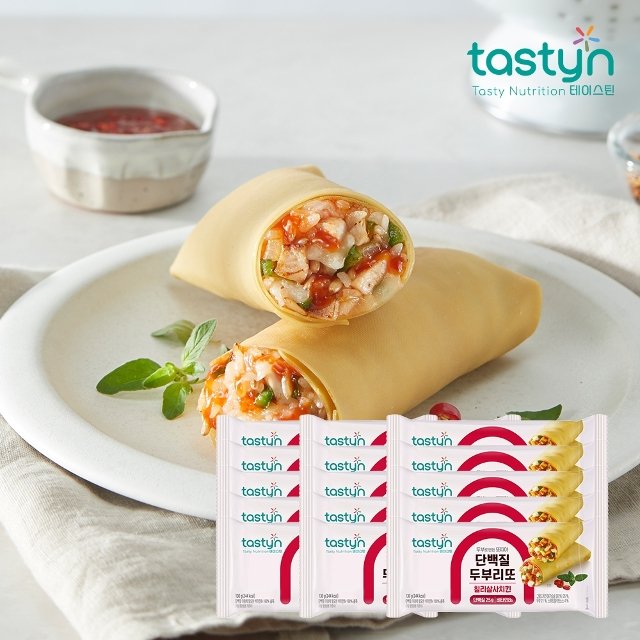 종근당건강 테이스틴 단백질 두부리또 칠리살사치킨 130g 15개입