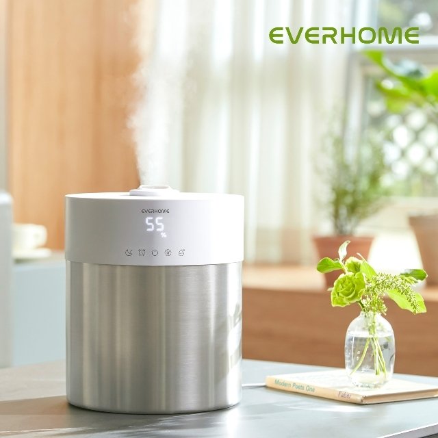 에버홈 스텐통 가습기 EV-HU9000 초음파 대용량 대형 습도조절 스텐 가습기