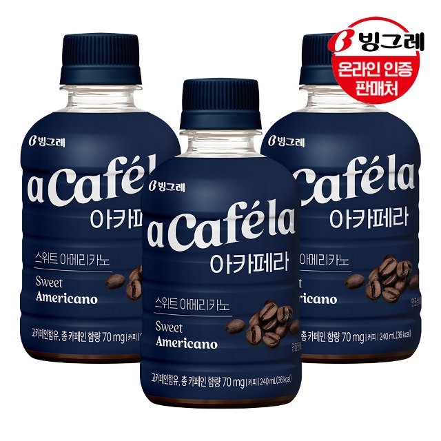 빙그레 아카페라 스위트아메리카노 240mlx20펫