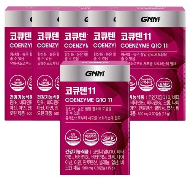 GNM 자연의품격 코큐텐11 500mg 30캡슐 6박스