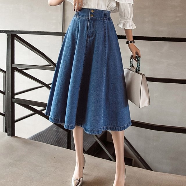 원탑(9917) 데님 스커트