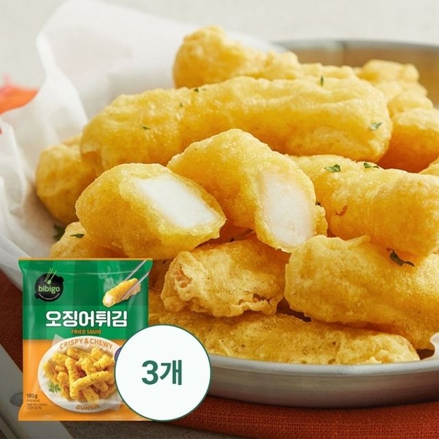 [CJ제일제당]비비고 오징어튀김 180g x 3개_P352357339