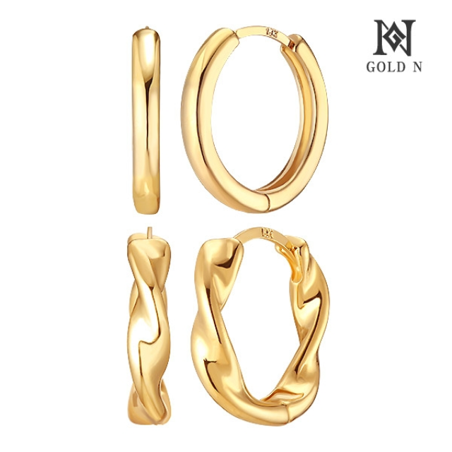 [골드앤] 18K Gold pin 에스디/페넬 골드핀 귀걸이