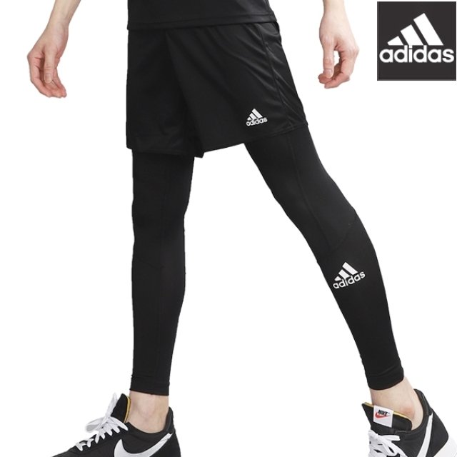 아디다스 EST 테크핏 쇼트 타이트 세트 (FP9596+GM5036)