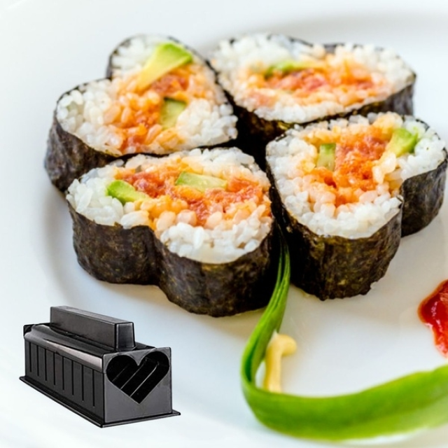 [맥킨더]하트김밥틀 하트김밥 만들기 세트 도시락 꾸미기 레시피 김밥 틀 3종세트 K567_P338813918