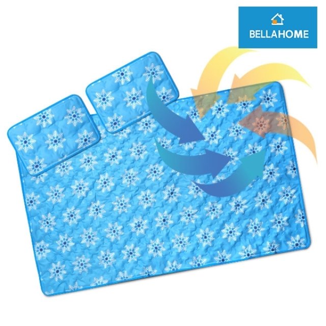 [벨라홈] 인견혼방 쿨매트 더블매트+베개2P 세트(CN8128)