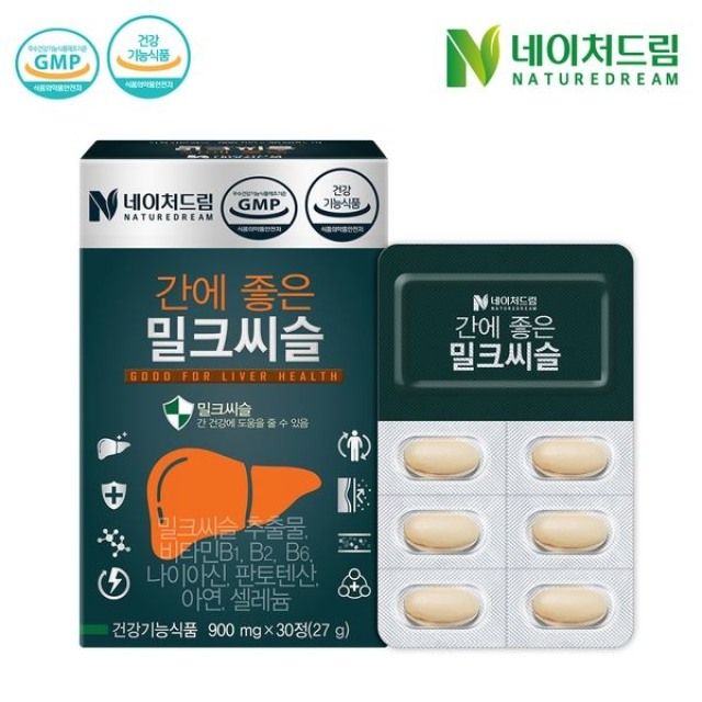 [네이처드림]간에 좋은 밀크씨슬 900mg x 30정 1박스_P335082889