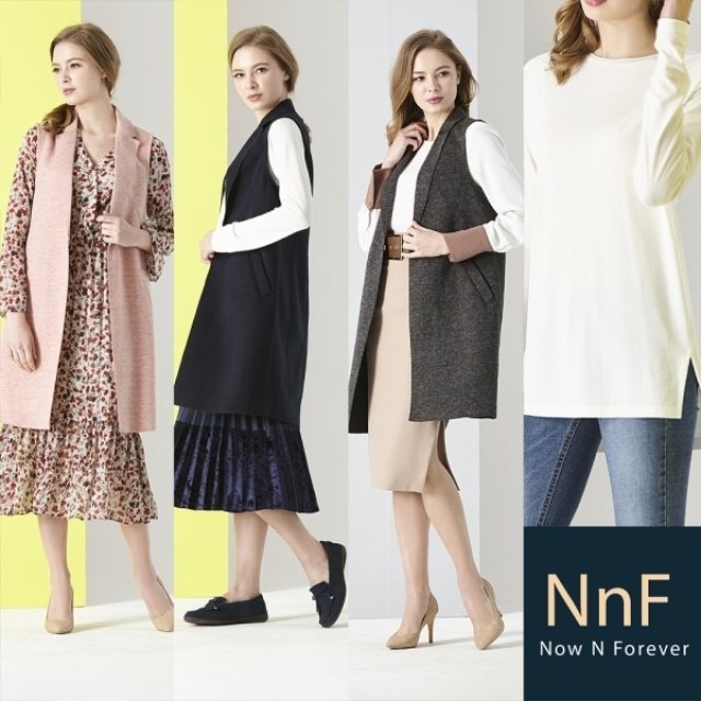 NNF 여성 쿠션베스트+티셔츠 2종 SET
