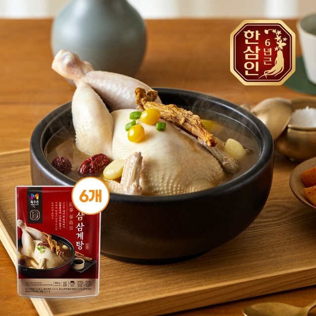 목우촌 홍삼삼계탕 850g x 6개