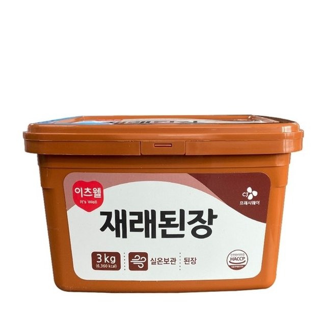[CJ프레시웨이]이츠웰 재래식 된장 3kg 1개_P359175381