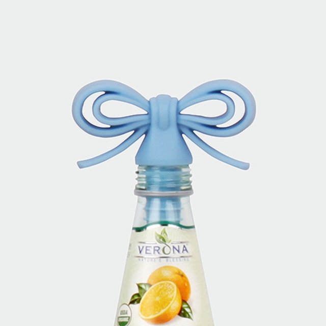Ribbon Wine Stopper - mint
