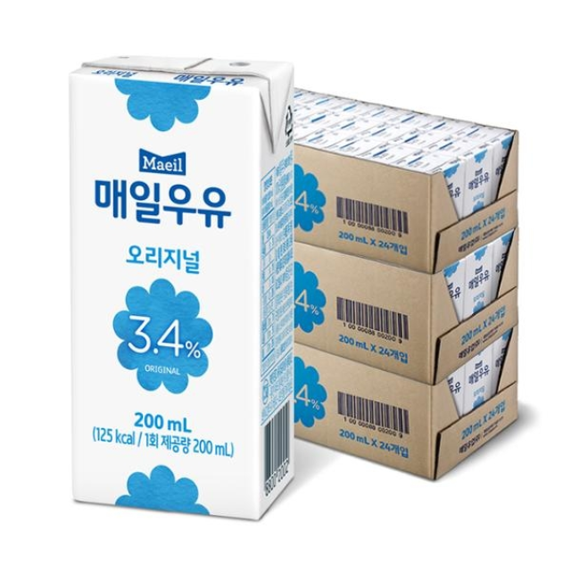 [매일유업]매일 멸균우유 오리지널 200ml 72팩_P308880606