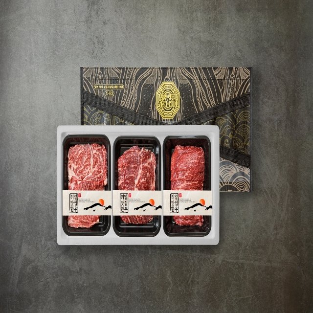 1등급 한우5호 선물세트 450g[등심150g+채끝150g+불고기150g]