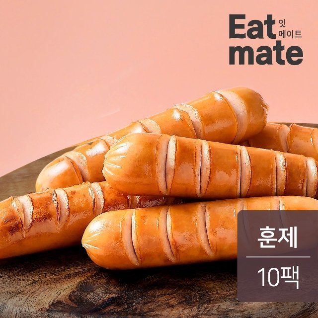 잇메이트 닭가슴살 소시지 훈제맛 Mini 60gx10팩(600g)