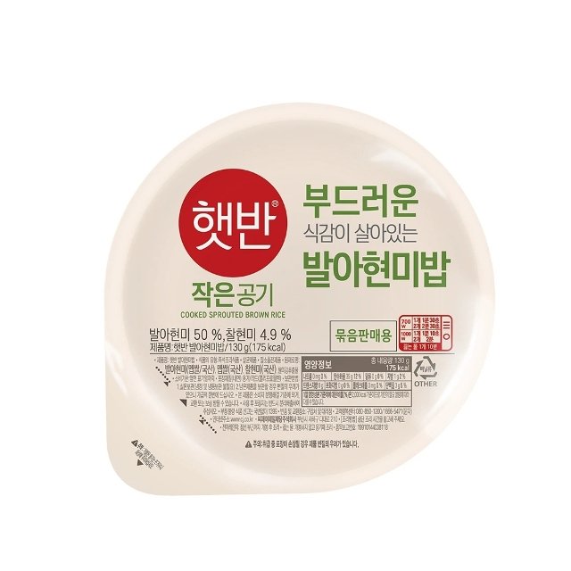 CJ 햇반 발아현미밥작은공기 130g x 3 x 12