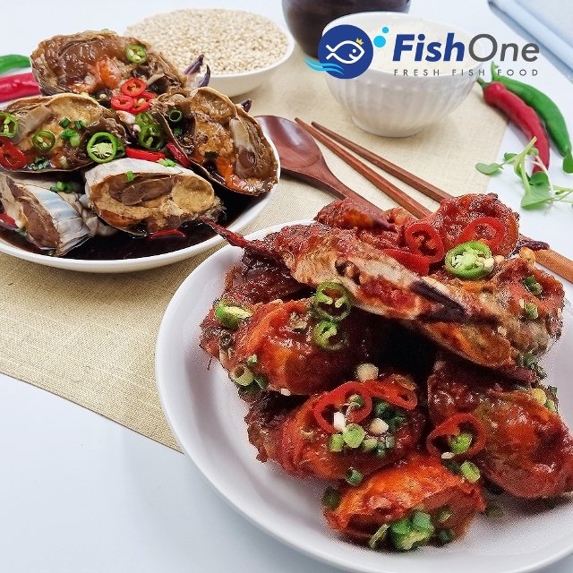 [피시원] 양념꽃게장300gx2팩+알배기 간장꽃게장500gx2팩