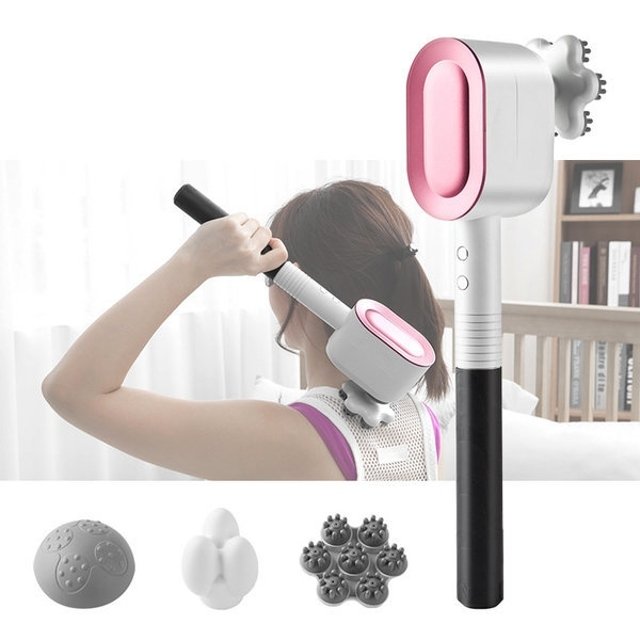 토르 망치 무선 핸디 안마 마사지기 거치대 포함 Thor-M1 (퓨어화이트)