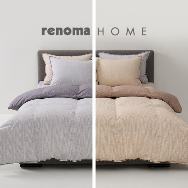 [레노마홈]레오 구스 차렵이불 베개세트 퀸(Q) 2컬러_P334899056