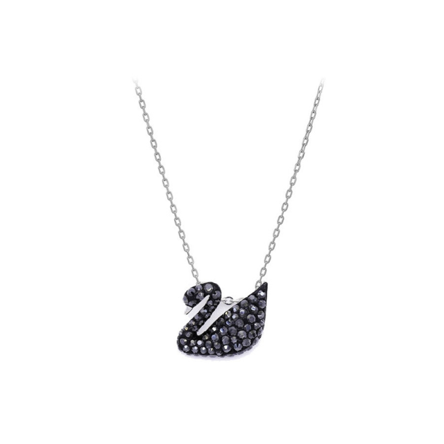 스와로브스키 목걸이 백조 스완 블랙 스몰 5347330