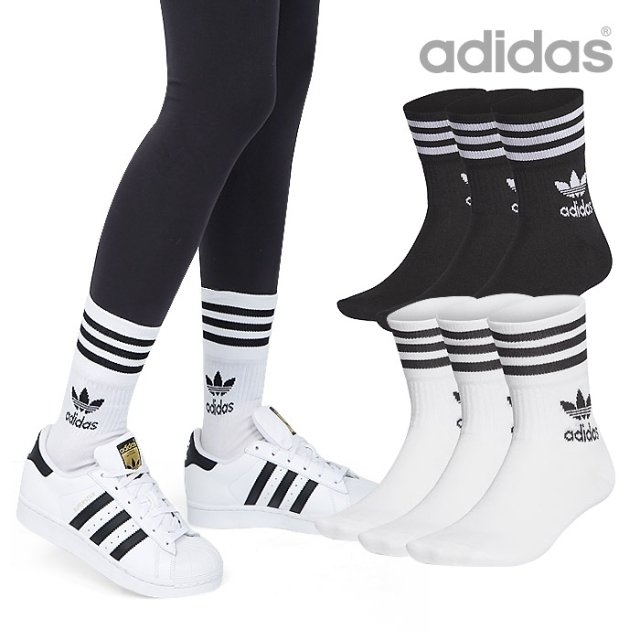 아디다스 미드 컷 크루삭스 3PP GD3575/GD3576