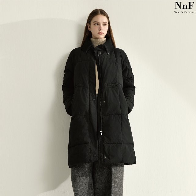 [히트상품] 24FW Nnf 여성 니트 카라 패딩 1종