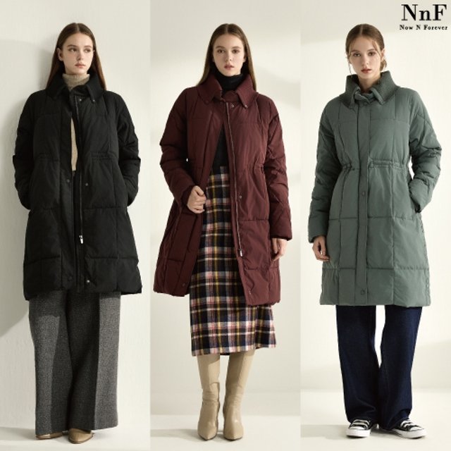 [히트상품] 24FW Nnf 여성 니트 카라 패딩 1종