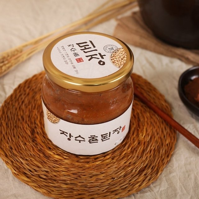 장수촌 국내산 저염 재래식 된장 1kg (500g x 2ea)