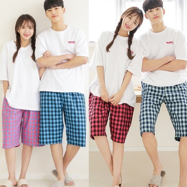 [우일인견]편한 데일리 커플잠옷 선염 7부 파자마 10종 택 1 P327852394