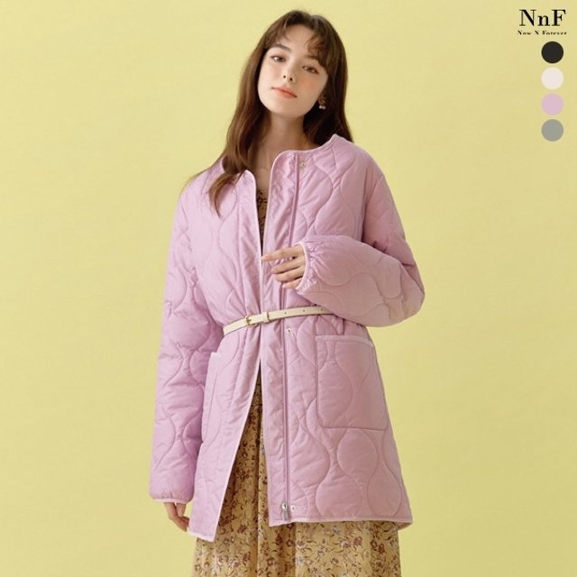 NNF 여성 라이트 퀼팅 패딩+벨트 4종 (택1)