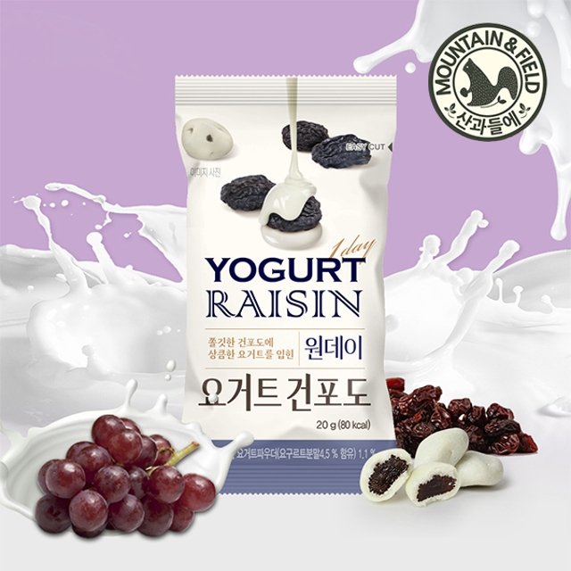 [산과들에] 달콤 요거트 원데이요거트건포도 30봉 건과일