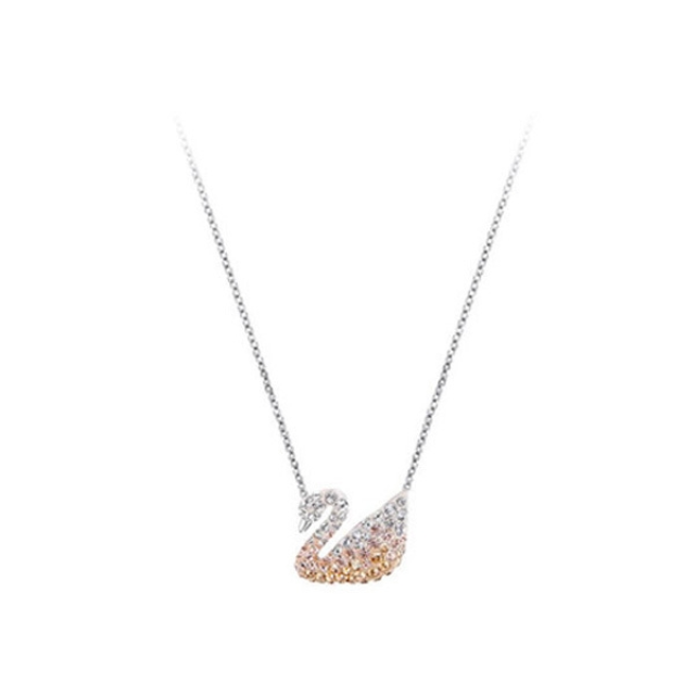 스와로브스키 목걸이 백조 스완 샴페인 5215034