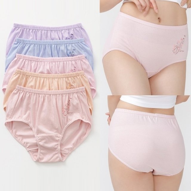 [BYC]여성 면 팬티 엄마 맥시 니트 요일 5매입 세트_P343940441