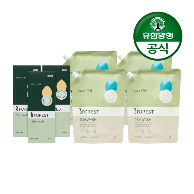 아름다운세제 에이포레 abies tree(박스) 485mlx3개+1000mx4개