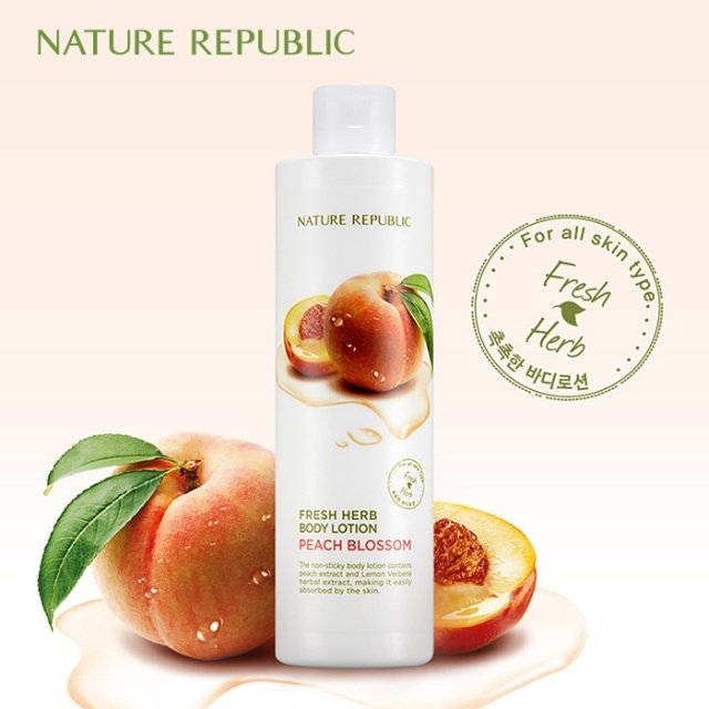 [네이처리퍼블릭] 프레시 허브 피치 블라썸 바디 로션