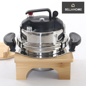 [벨라홈] IH 압력 누룽지 가마솥 1.2L+대나무뚜겅/받침(CN9399)