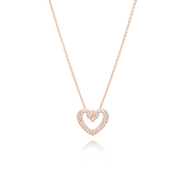 스와로브스키 5628657 Una 스몰 하트 스완 목걸이