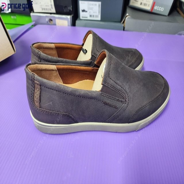 에코 패션 스니커즈 로퍼 가죽 가벼운 신발 EU41 빈티지가죽