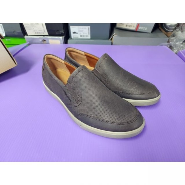 에코 패션 스니커즈 로퍼 가죽 가벼운 신발 EU41 빈티지가죽