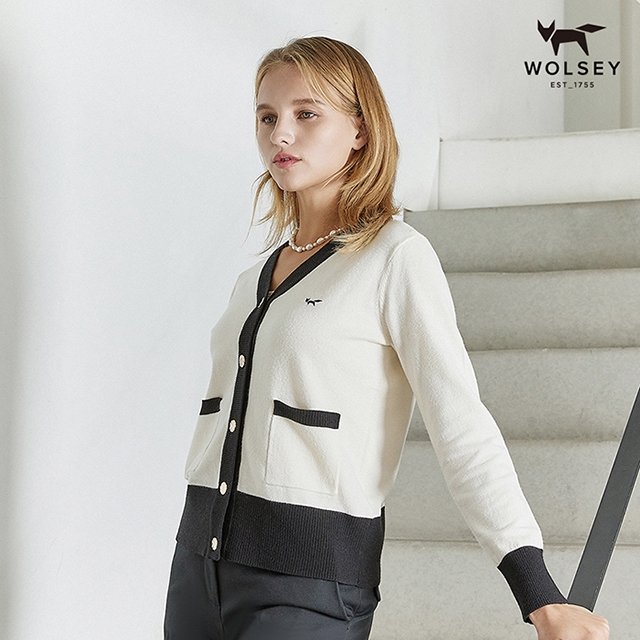 [Wolsey] 울시 24SS 최신상! 블라썸 니트 카디건 3종, 여성