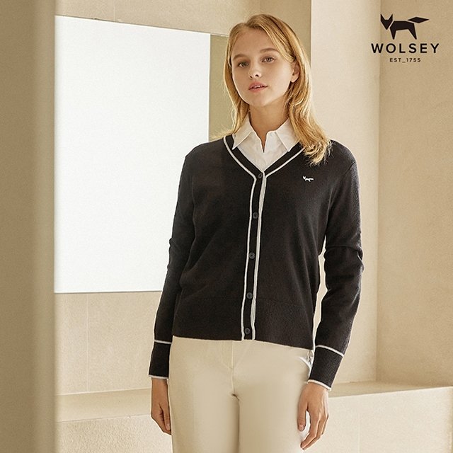 [Wolsey] 울시 24SS 최신상! 블라썸 니트 카디건 3종, 여성