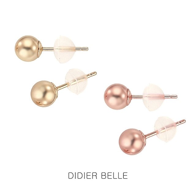 [디디에벨라] 14k 6mm 골드볼 귀걸이