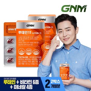 GNM 루테인11 2박스 / 비타민 6종 + 미네랄 4종 눈건강 비타민B 아연 엽산