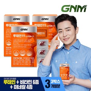GNM 루테인11 3박스 / 비타민 6종 + 미네랄 4종 눈건강 비타민B 아연 엽산